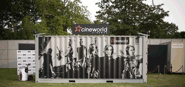 Container Cinema debuts at V Festival 2013! | Unipac Shipping (UK) Ltd